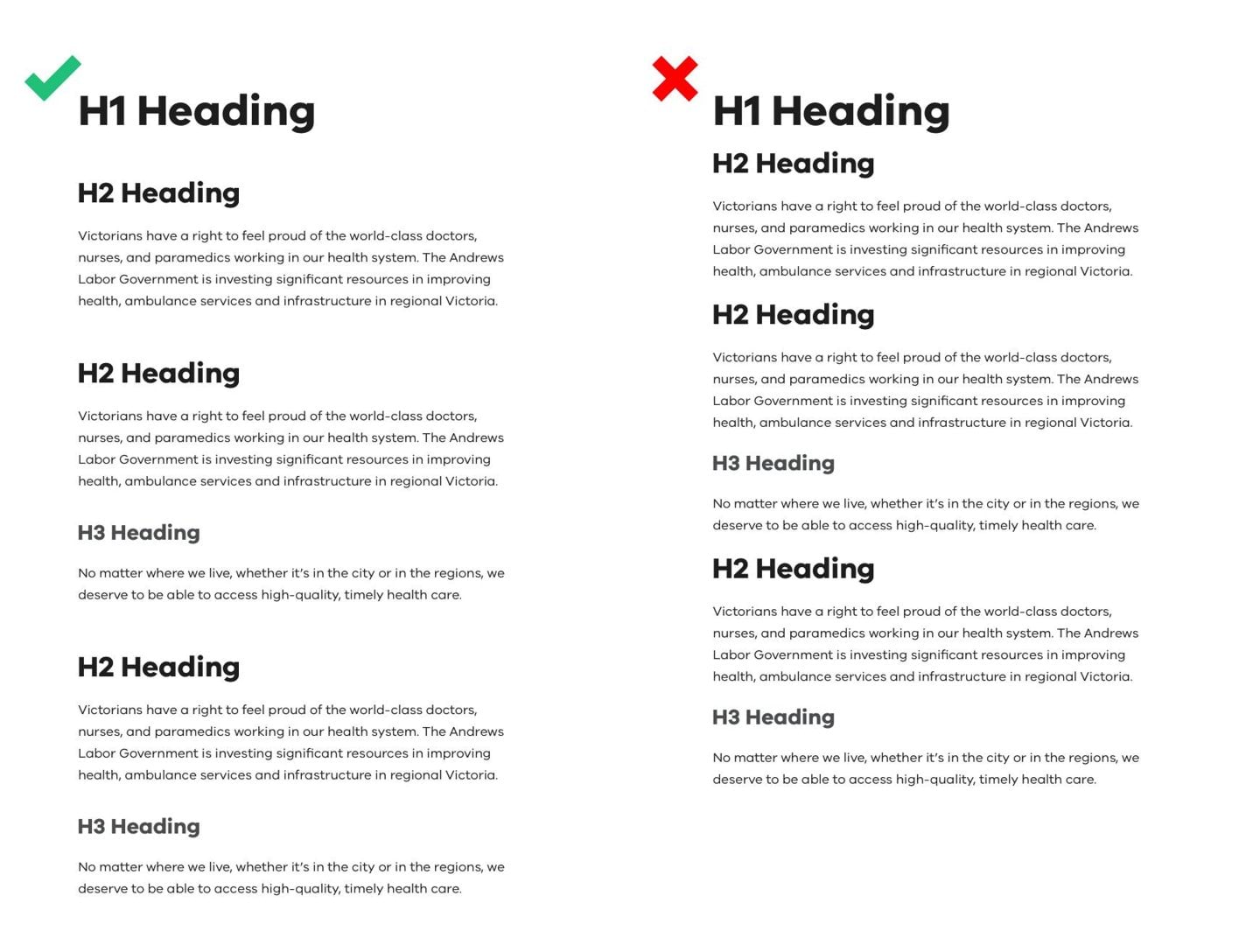 Typography and accessible colour - digital guides | vic.gov.au