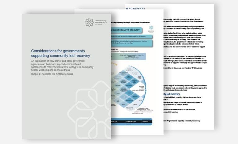 Considerations for Governments Supporting Community-Led Recovery | vic ...