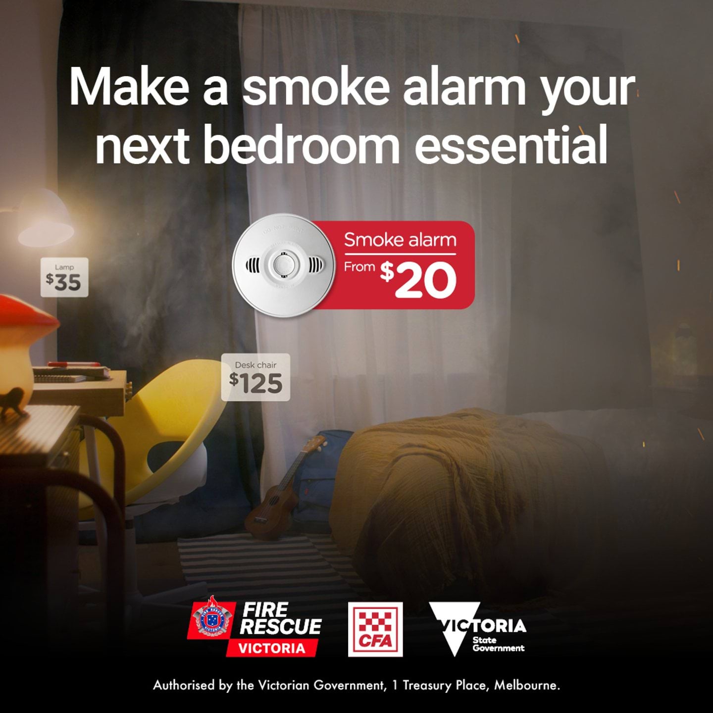 A smoke alarm is a bedroom essential - campaign communications kit ...