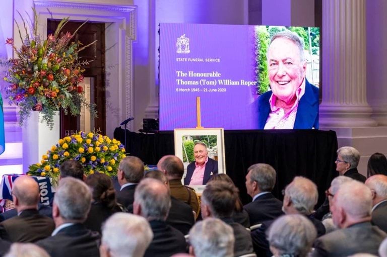 State Funeral Service for the Honourable Thomas (Tom) William Roper | vic.gov.au
