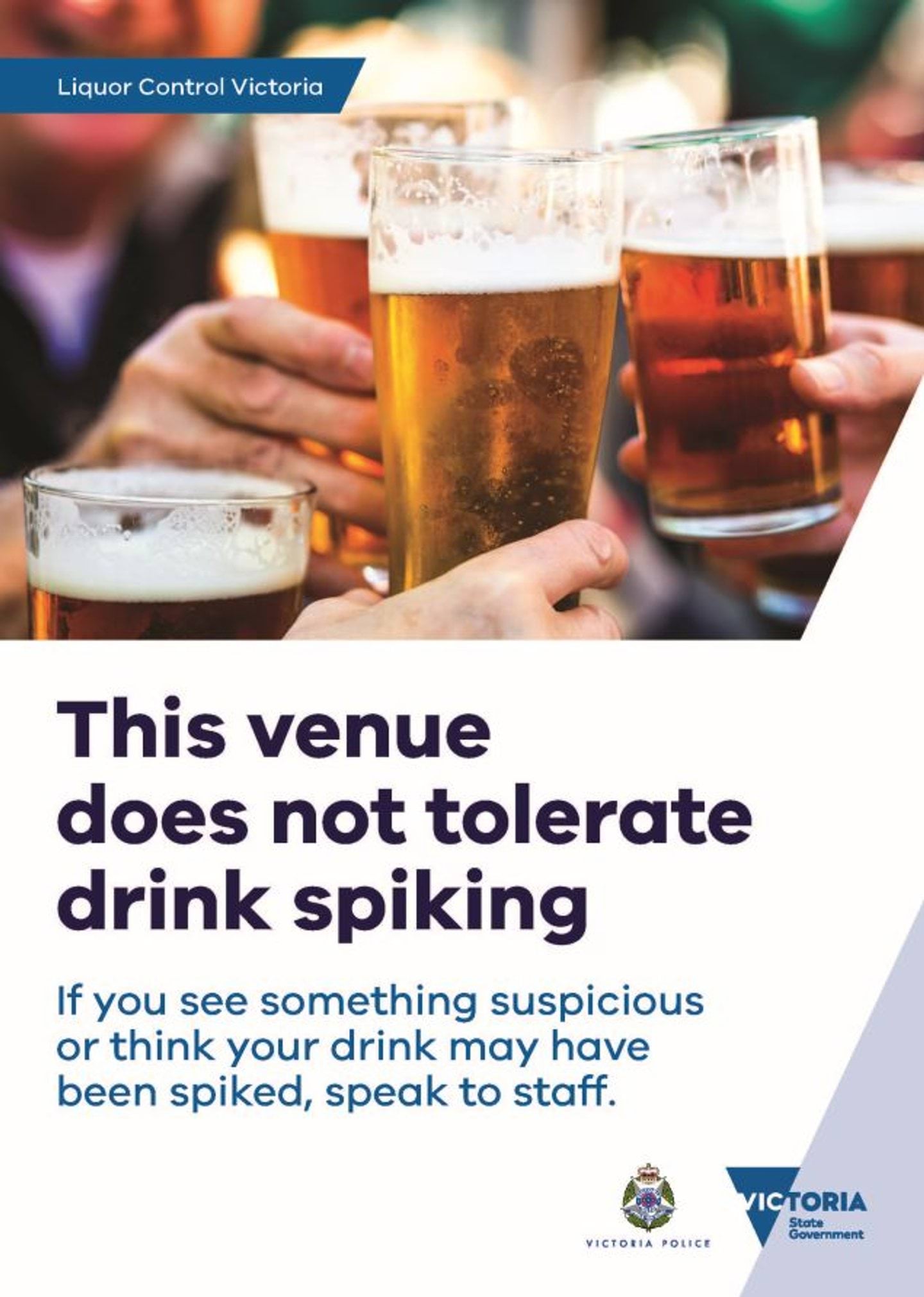 Signs to display where customers buy alcohol | vic.gov.au