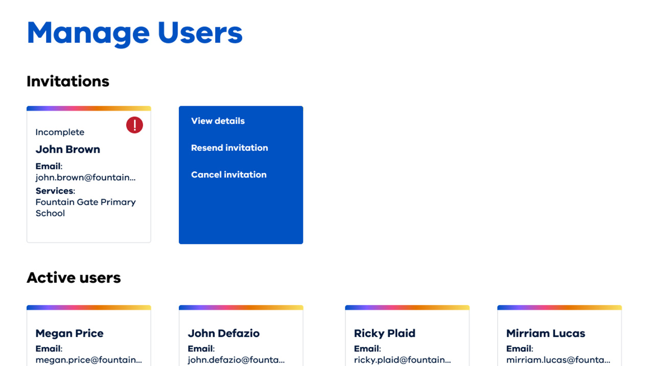 Section 5: How do I manage my Child Link Users? | vic.gov.au
