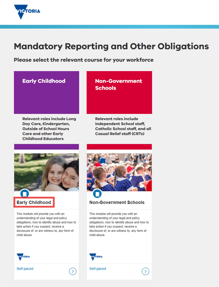 Protecting children: Mandatory reporting and other obligations | vic.gov.au