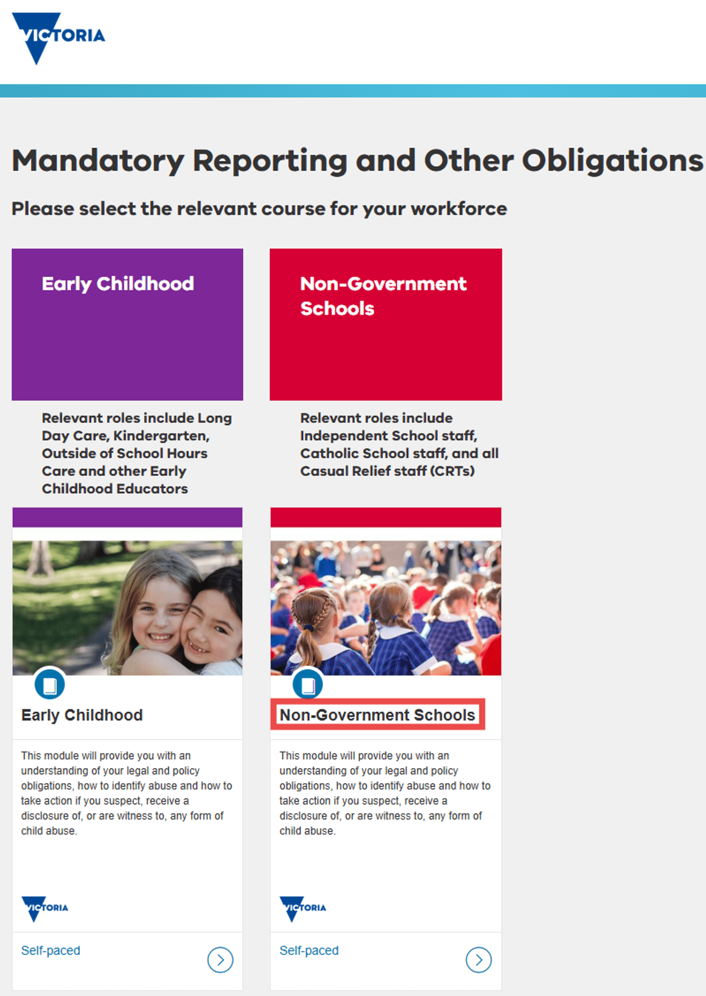 Protecting children: Mandatory reporting and other obligations | vic.gov.au